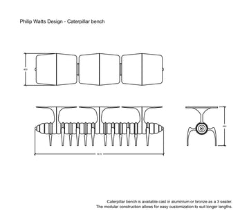 Caterpillar bench – Philip Watts Design